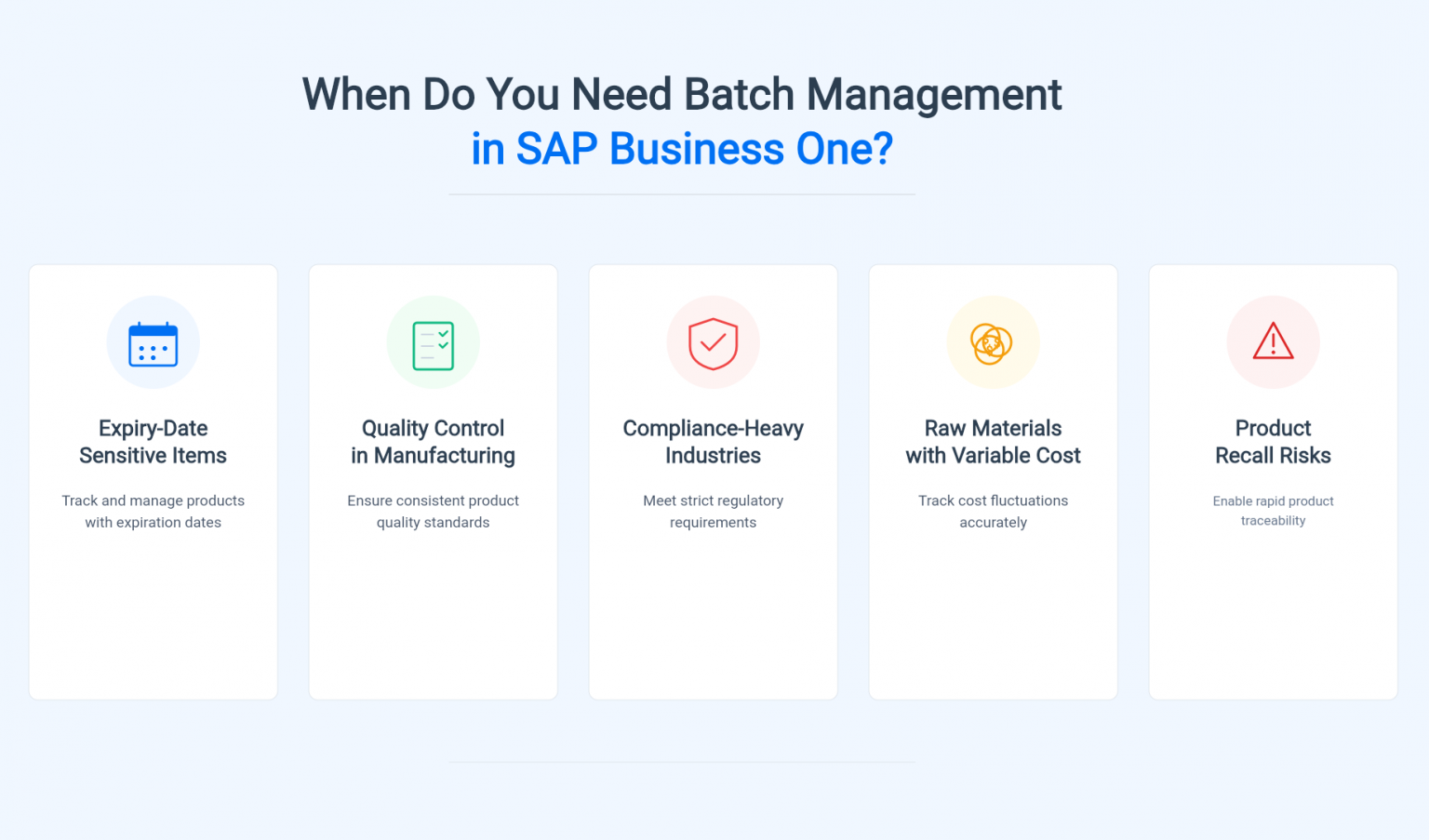 Batch Management in SAP Business One